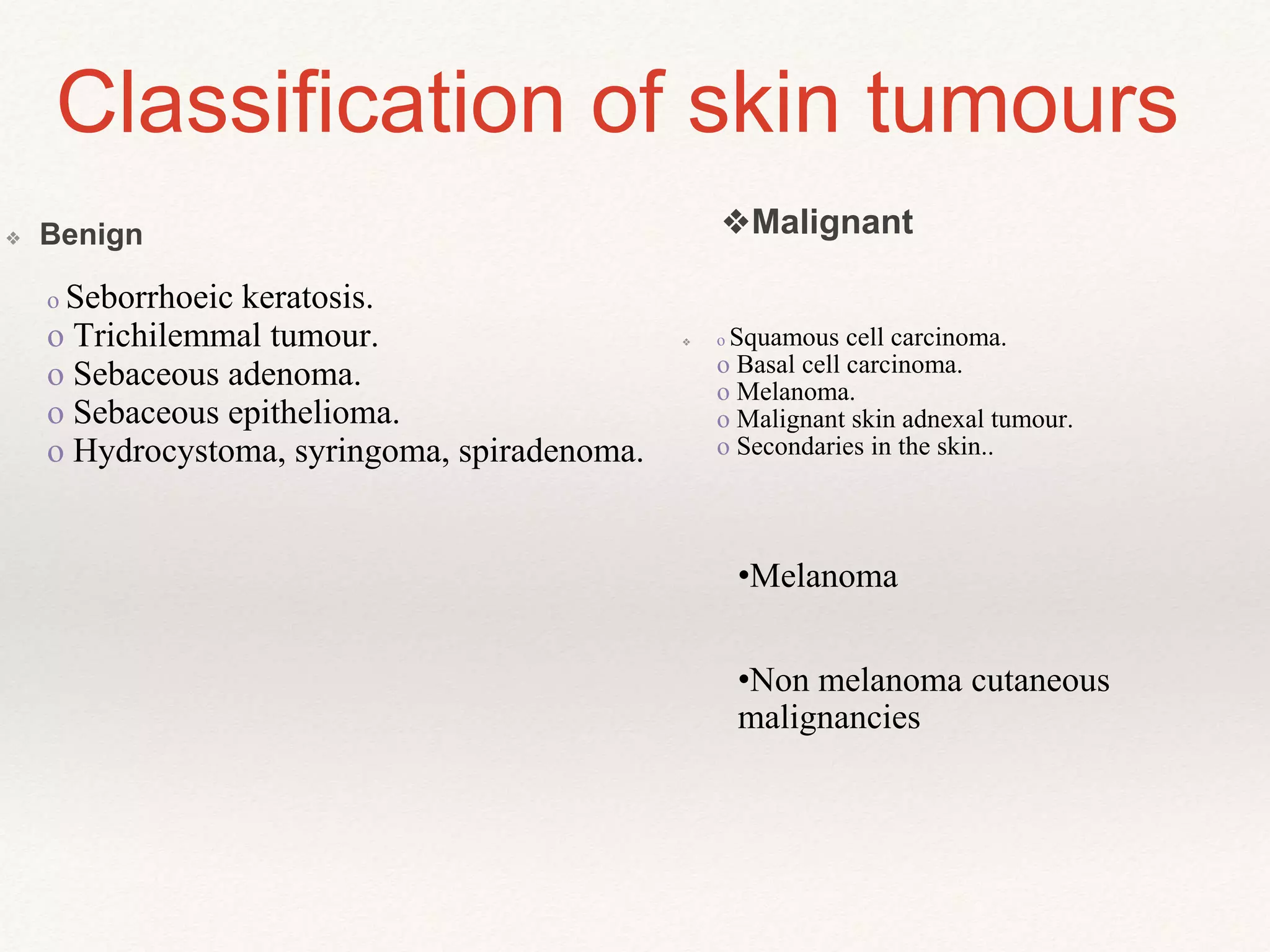 Cutaneous malignancies | PPTX