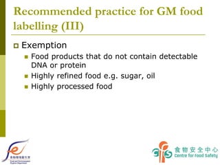 HK Labelling of GM Food_2016 | PDF