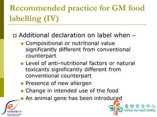 HK Labelling of GM Food_2016 | PDF