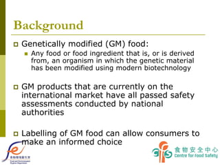 HK Labelling of GM Food_2016 | PDF