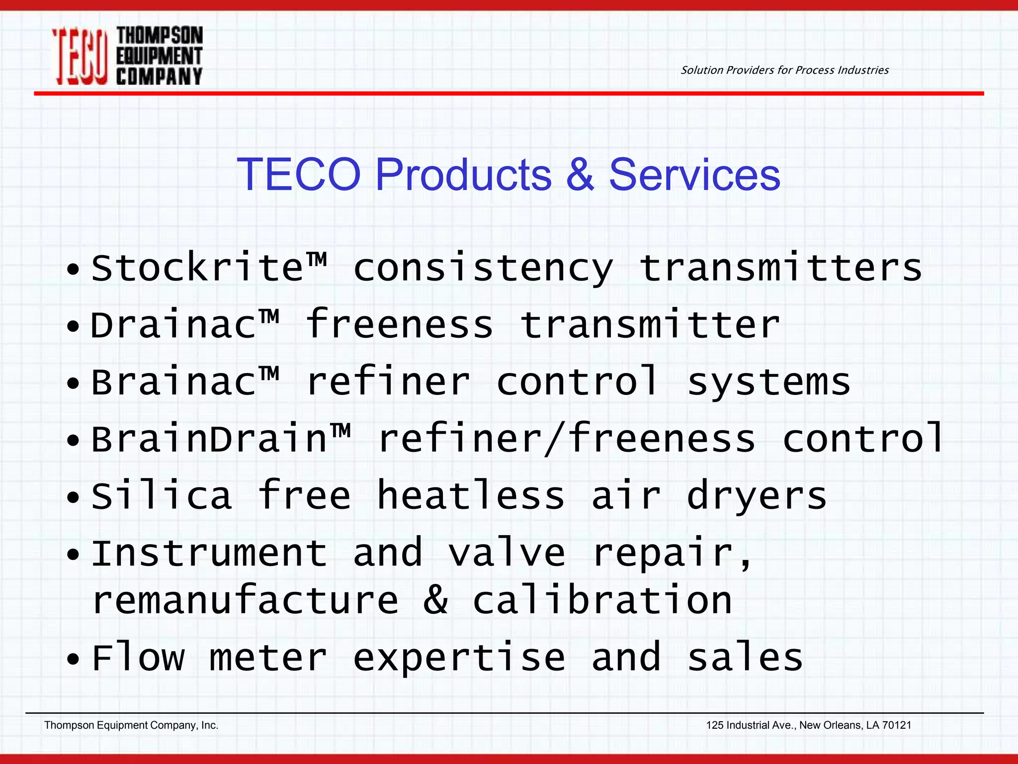 TECO HK Series Microwave Consistency Transmitter Technical Review | PPTX