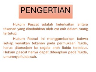 Hk Pascal dan Archimedes untuk pembelajaran Fisika | PDF