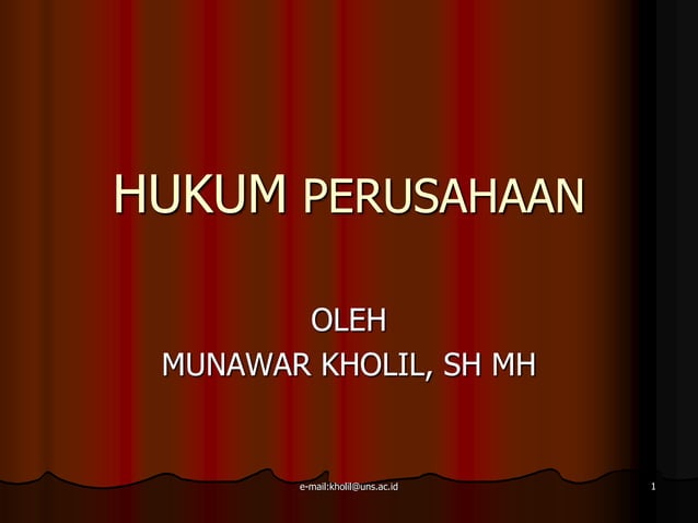 Hukum perusahaan, law corporate, law busines | PPT