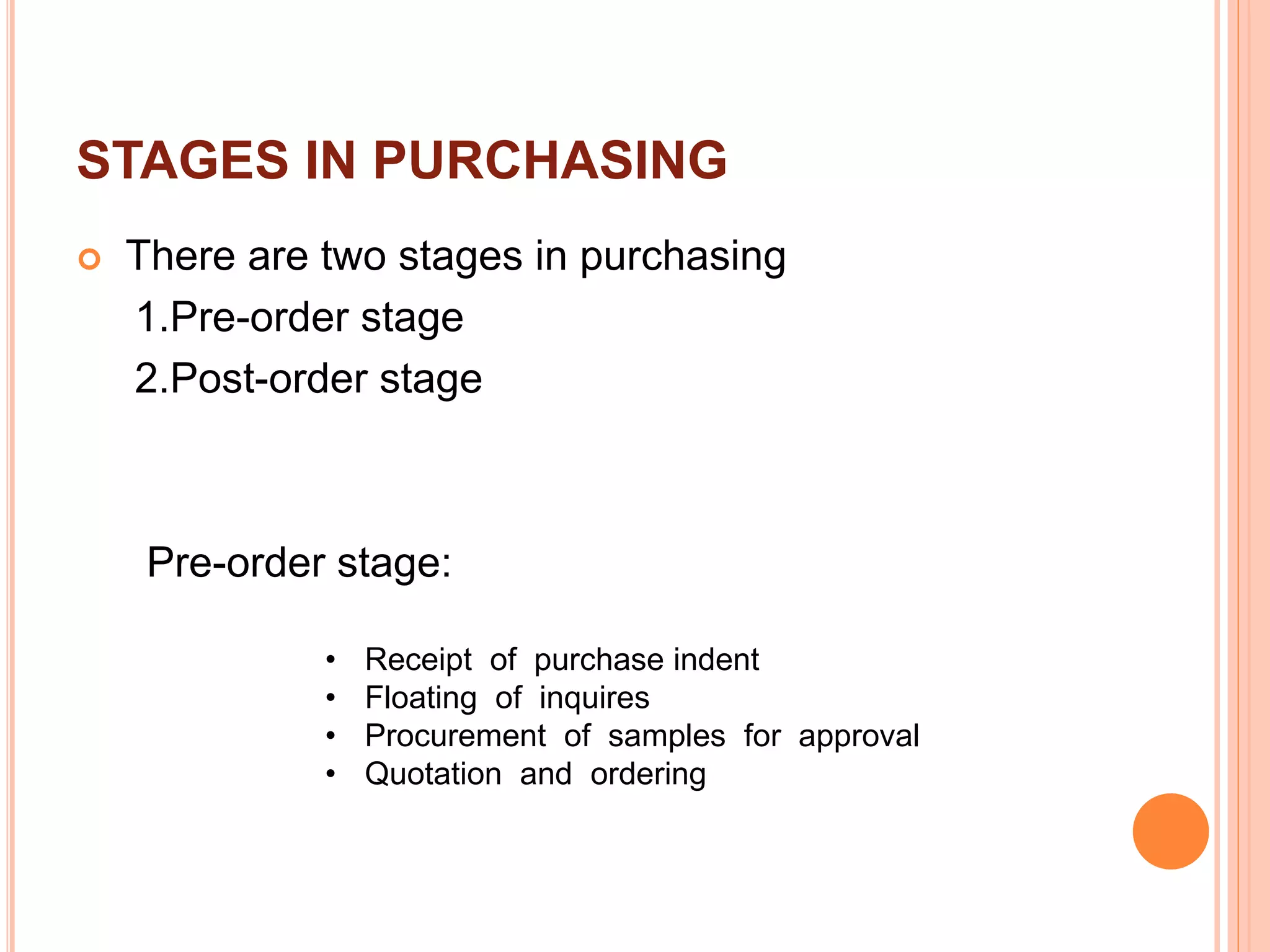 purchasing procedure in housekeeping department | PPTX