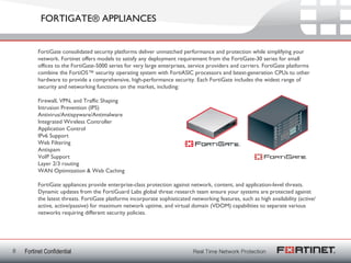 Fortinet - Hk Product Overview Short V 1 6 | PPT | Computer Networking | Computing