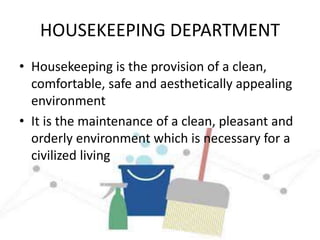 House keeping department | PPTX