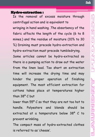House keeping laundry process sak | PPTX