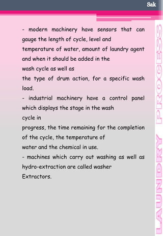 House keeping laundry process sak | PPTX