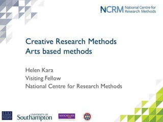 Creative research methods: Arts-based methods | PPTX