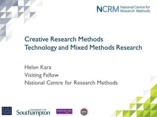 Creative research methods: Research using technology | PPTX