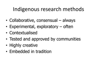 Creative research methods: Transformative research frameworks | PPTX