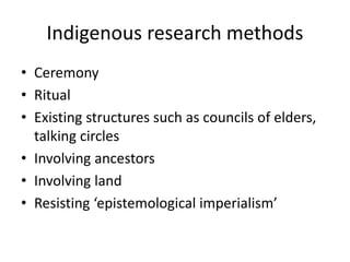 Creative research methods: Transformative research frameworks | PPTX