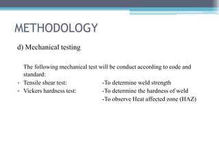 FYP PROGRESS PRESENTATION FOR WELDING INSPECTIO | PPTX