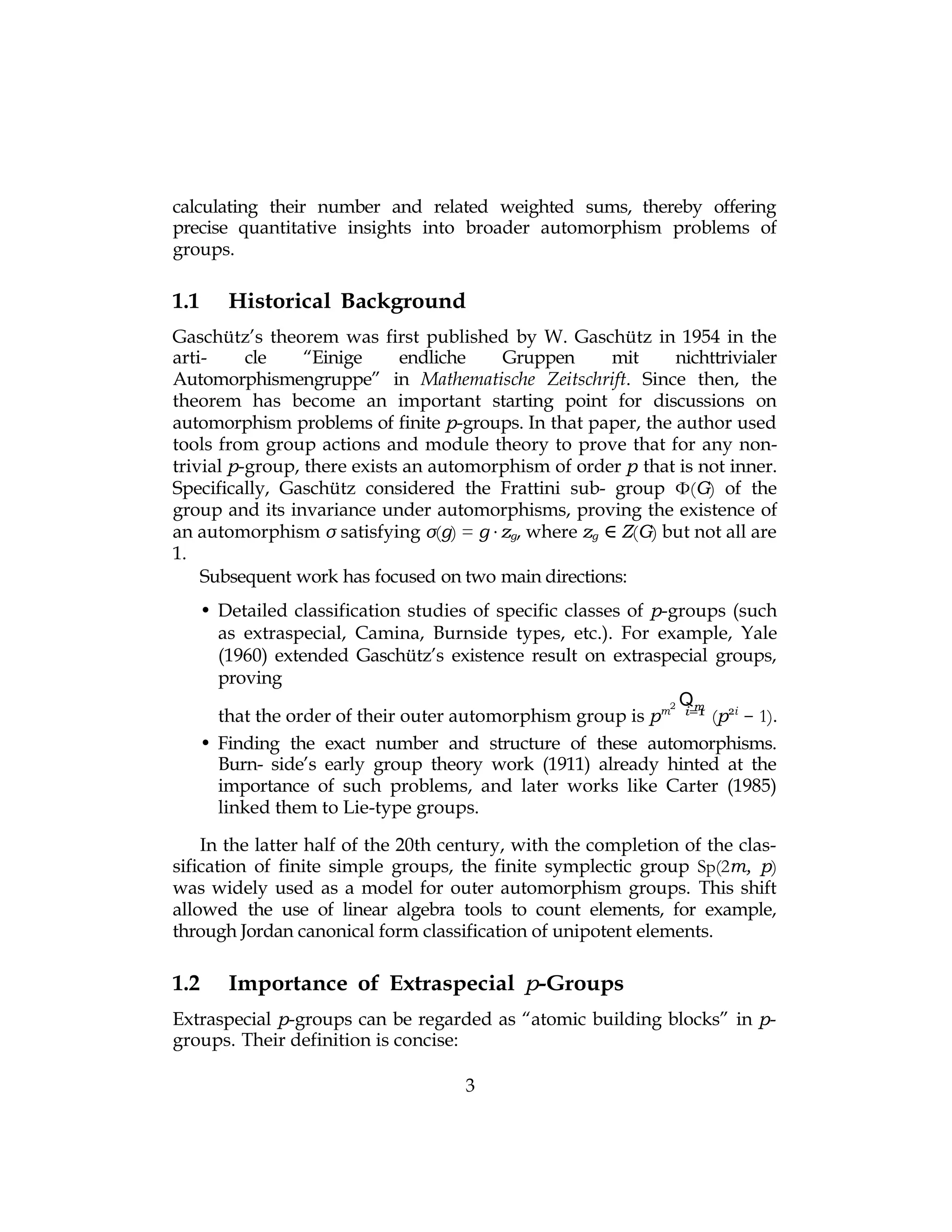 A Study on Elements of Order p in the Outer Automorphism Group of ...