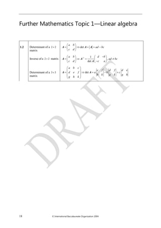 Mathematics HL and Further mathematics HL Formula Booklet Zimsec ...