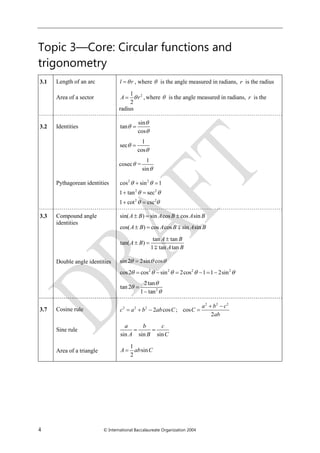 Mathematics HL and Further mathematics HL Formula Booklet Zimsec ...