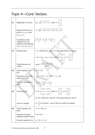 Mathematics HL and Further mathematics HL Formula Booklet Zimsec ...