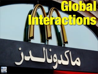 IB Geography - Global Interactions Concept Mapping | PDF
