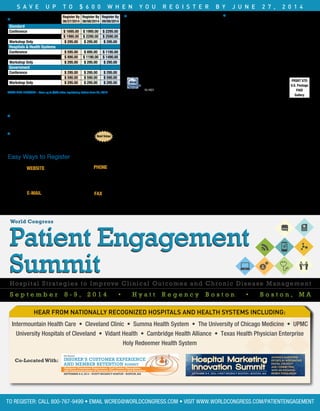 World Congress Patient Engagement Summit | PDF | Business Expos ...
