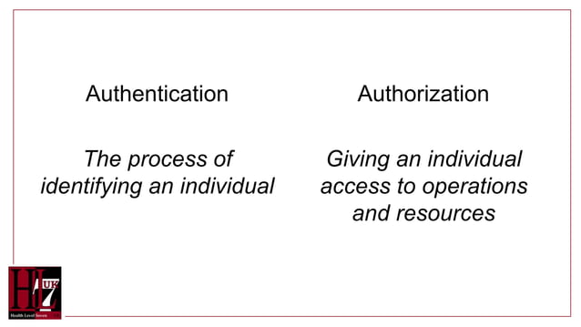 A whistlestop tour of FHIR API authentication and authorization | PPT