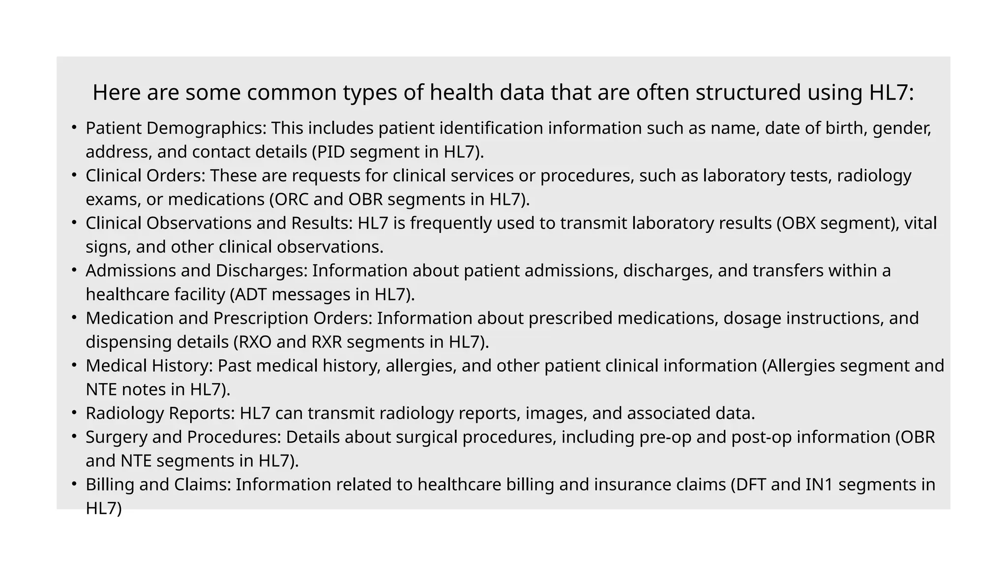 HL7-seven levels of the Open System Interconnection (OSI) model | PPTX