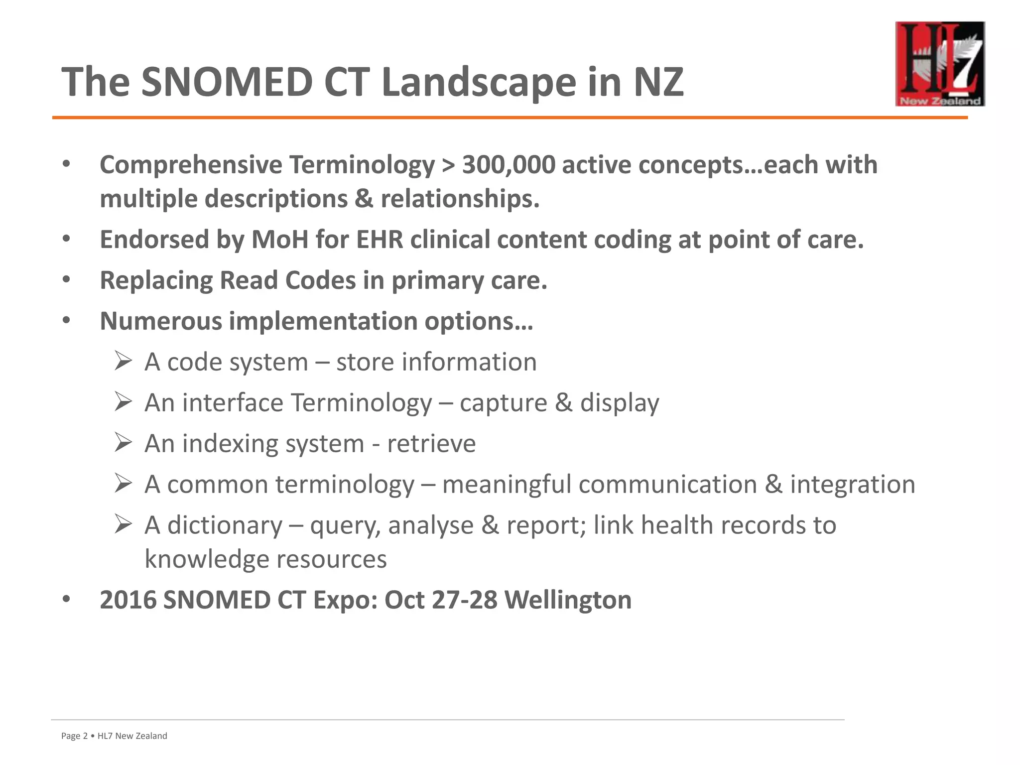 Accessing SNOMED CT With FHIR Terminology Services | PPTX