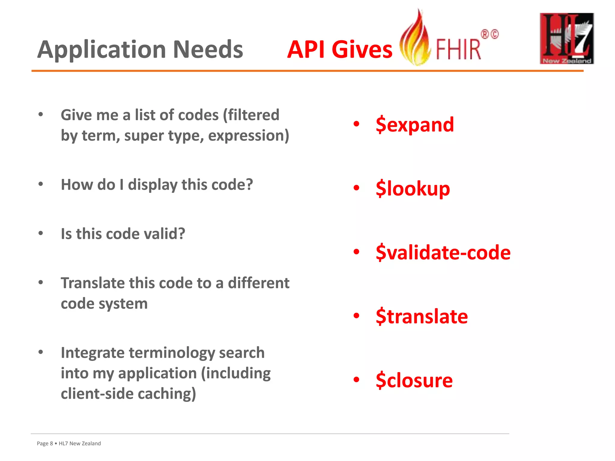 Accessing SNOMED CT With FHIR Terminology Services | PPTX