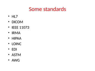 HL7 STANDARDS IN DATA CONTENT STANDARDIZATION | PPTX