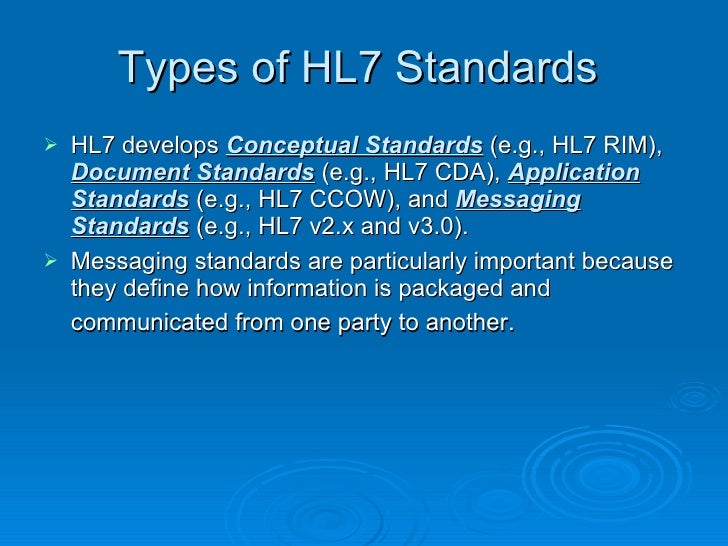 Hl7 standard
