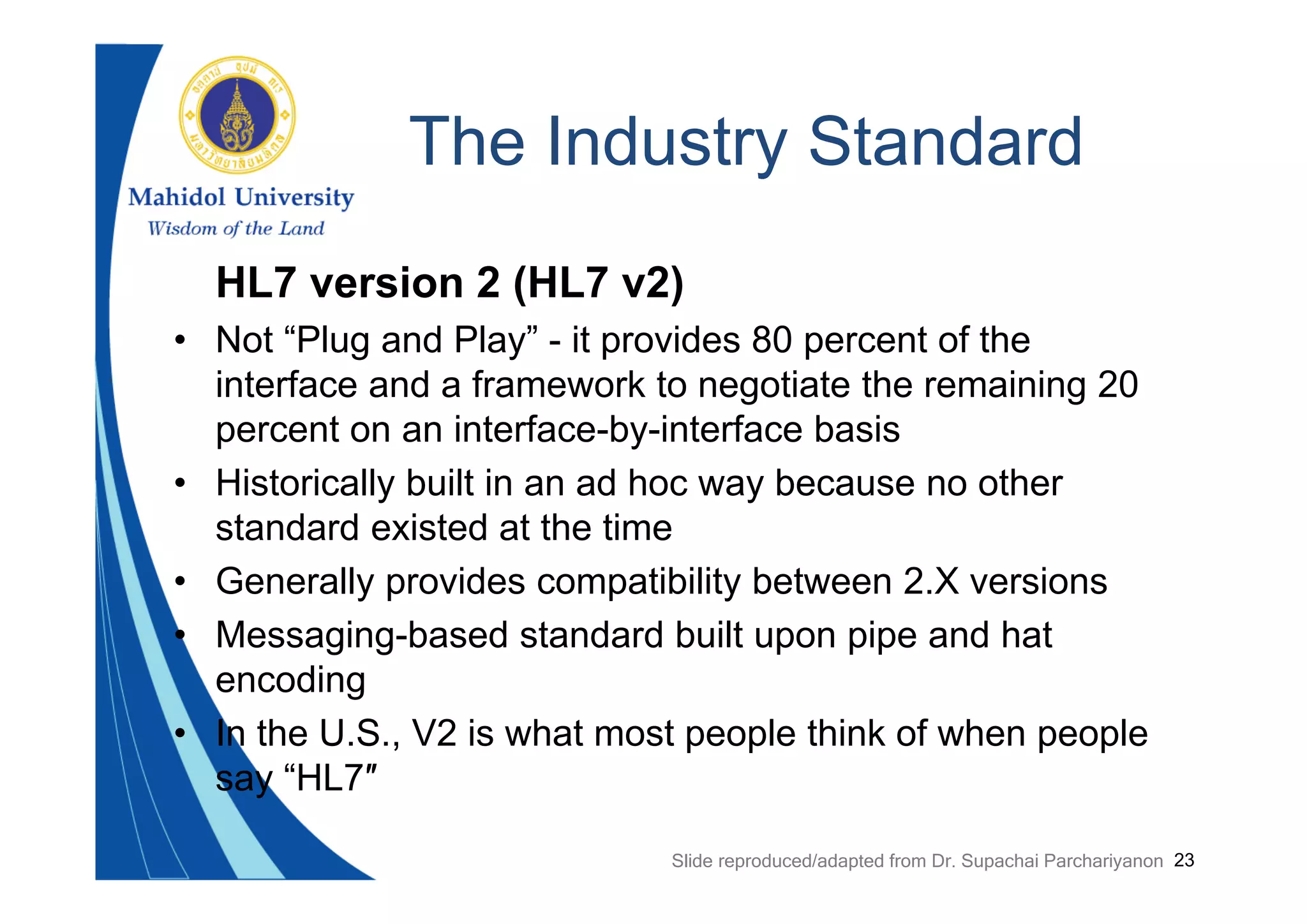 Hl7 Standards, Reference Information Model & Clinical Document ...
