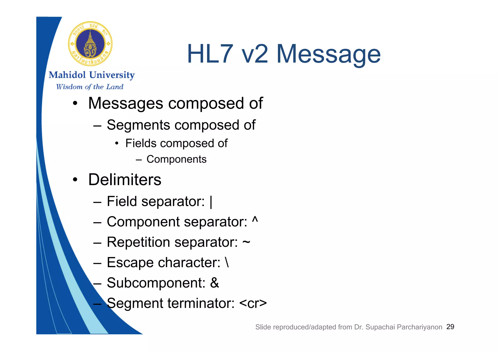 Hl7 Standards, Reference Information Model & Clinical Document ...