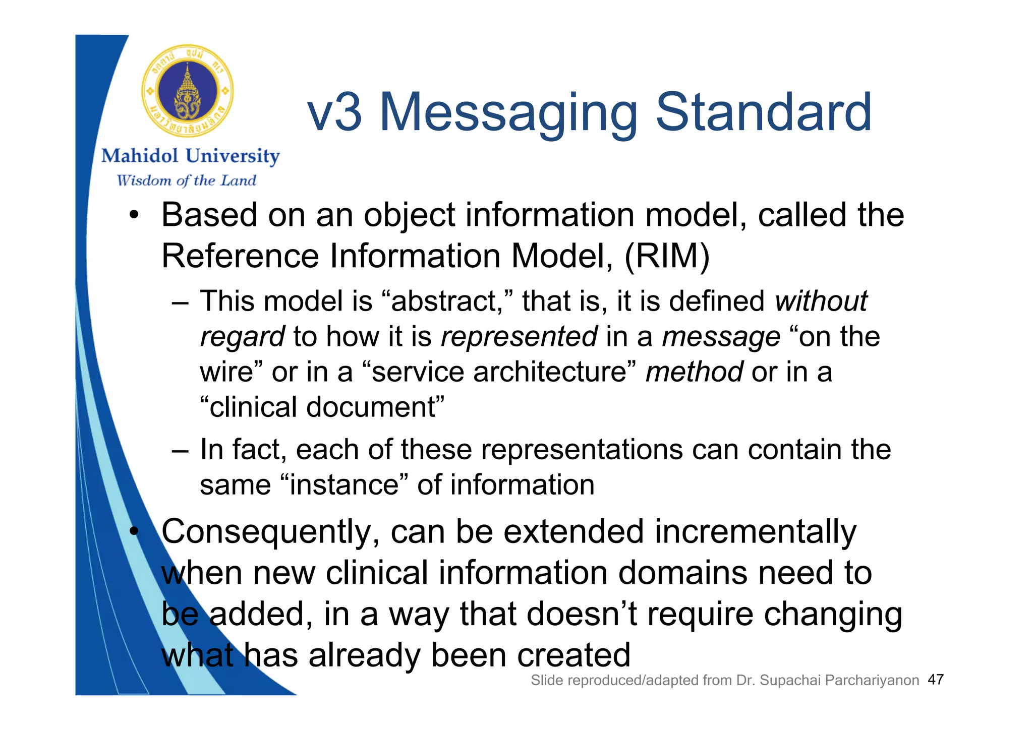 Hl7 Standards, Reference Information Model & Clinical Document ...
