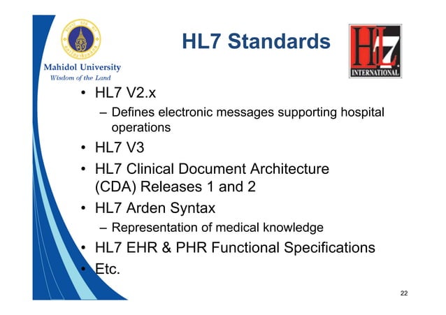 Hl7 Standards, Reference Information Model & Clinical Document ...