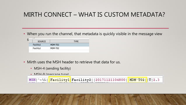 Mirth Connect Custom Metadata | PPTX | Technology & Computing