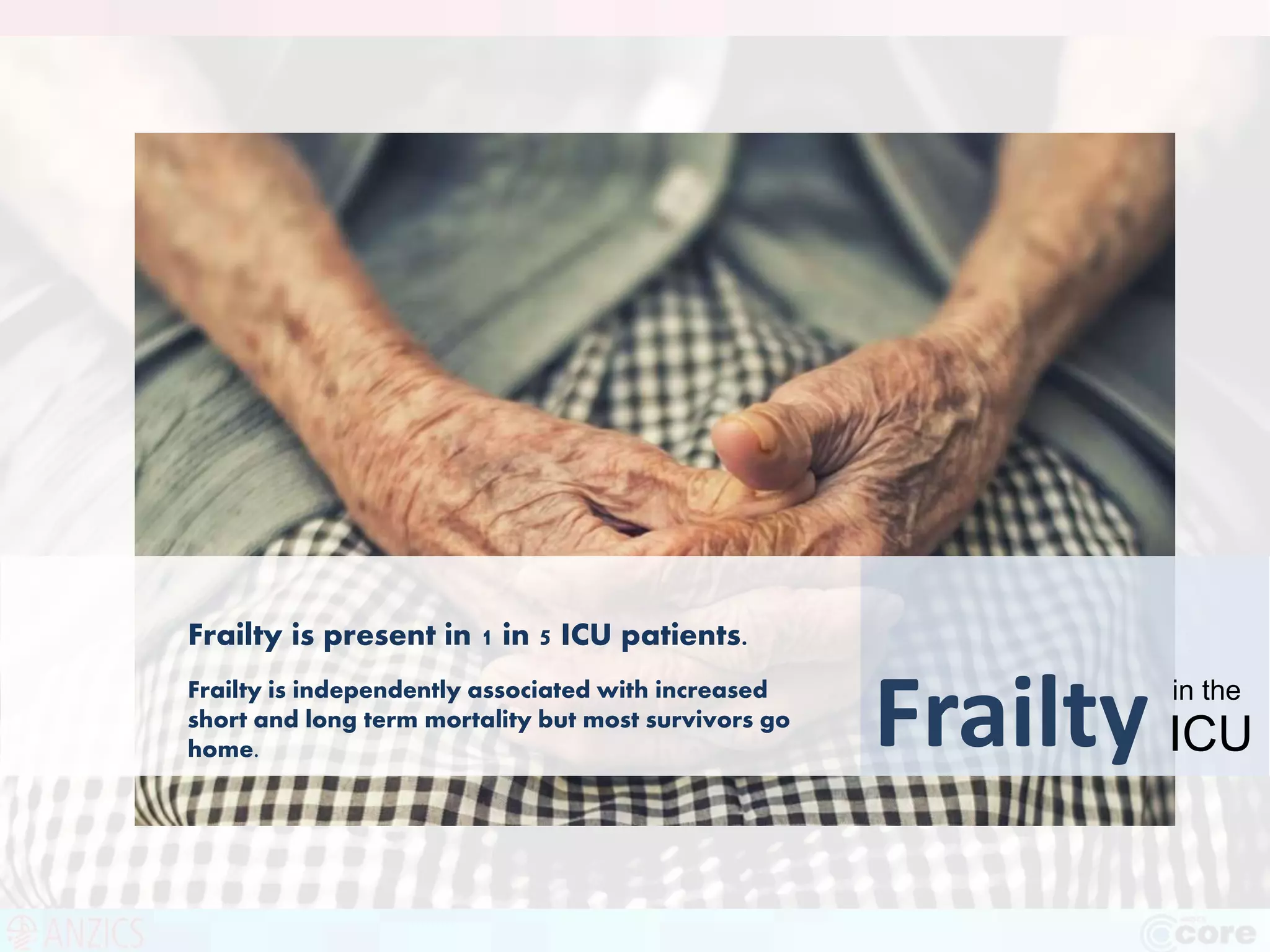 Frailty: a better reflection of long term outcome? by Professor David ...