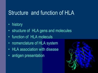 Hla and antigen presentation dr. ihsan alsaimary | PPT
