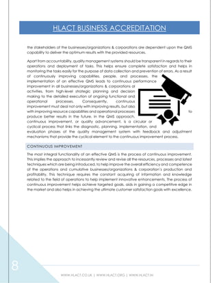 HLACT Business Accreditation Brochure | PDF | Business | Business and Finance