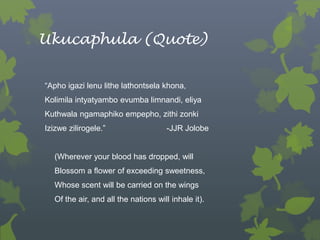 isiXhosa Poetry: Hlalutya umbongo | PPTX