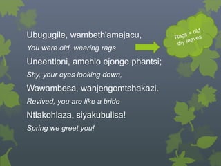 isiXhosa Poetry: Hlalutya umbongo | PPTX