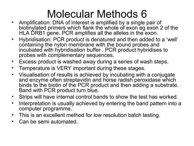 Hla typing | PPT | Blood Disorders | Diseases and Conditions
