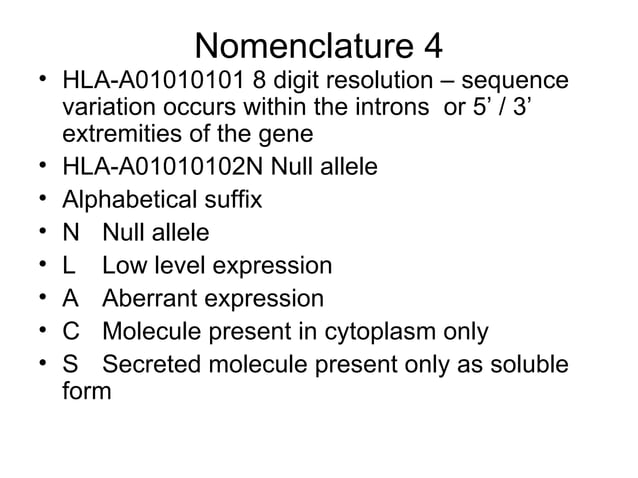 Hla typing | PPT | Blood Disorders | Diseases and Conditions