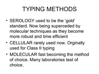 Hla typing | PPT