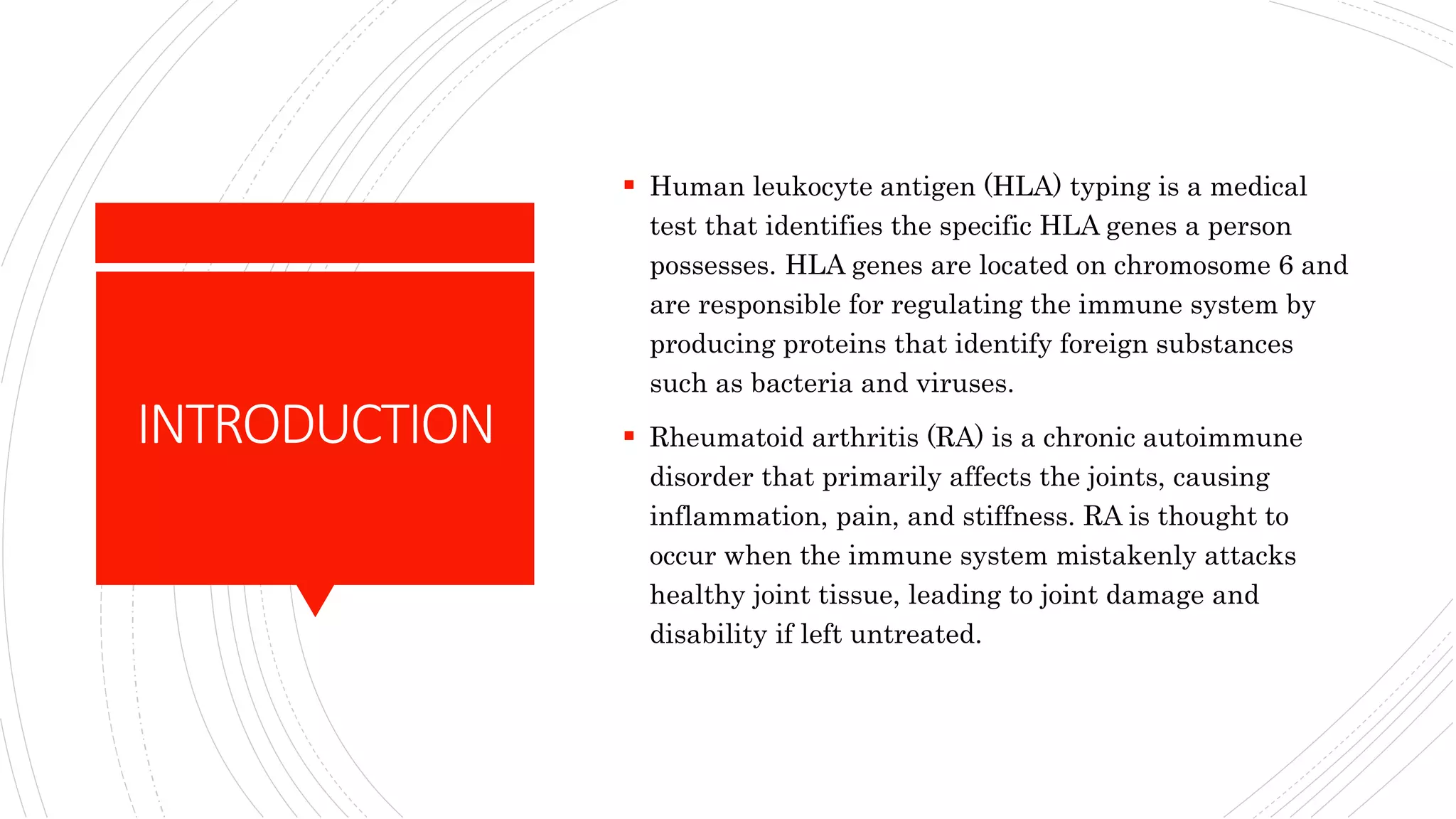 HLA Typing and Arthritis.pptx