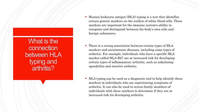 HLA Typing and Arthritis.pptx