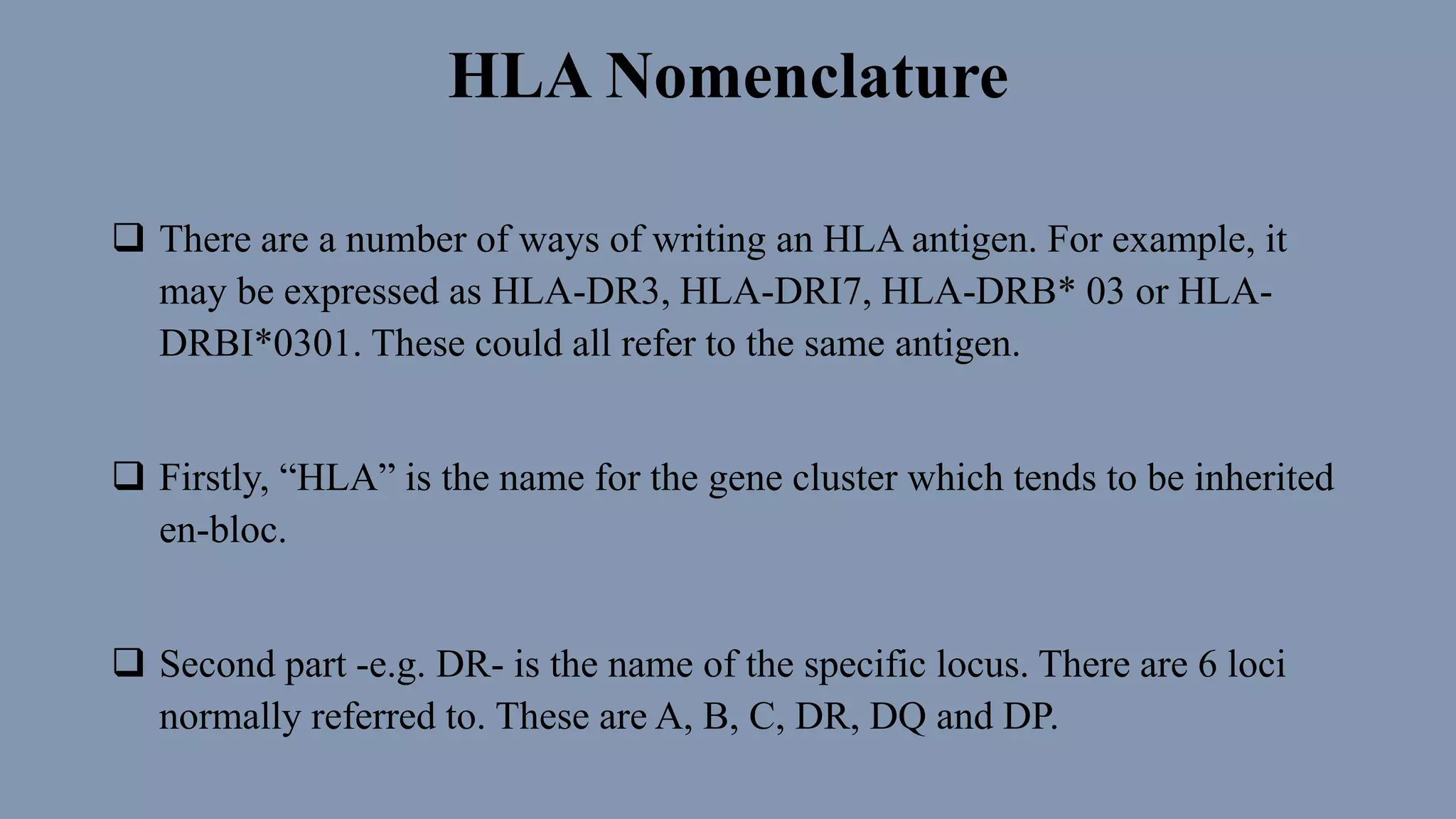 Hla typing and its role in tissue transplantation | PPTX
