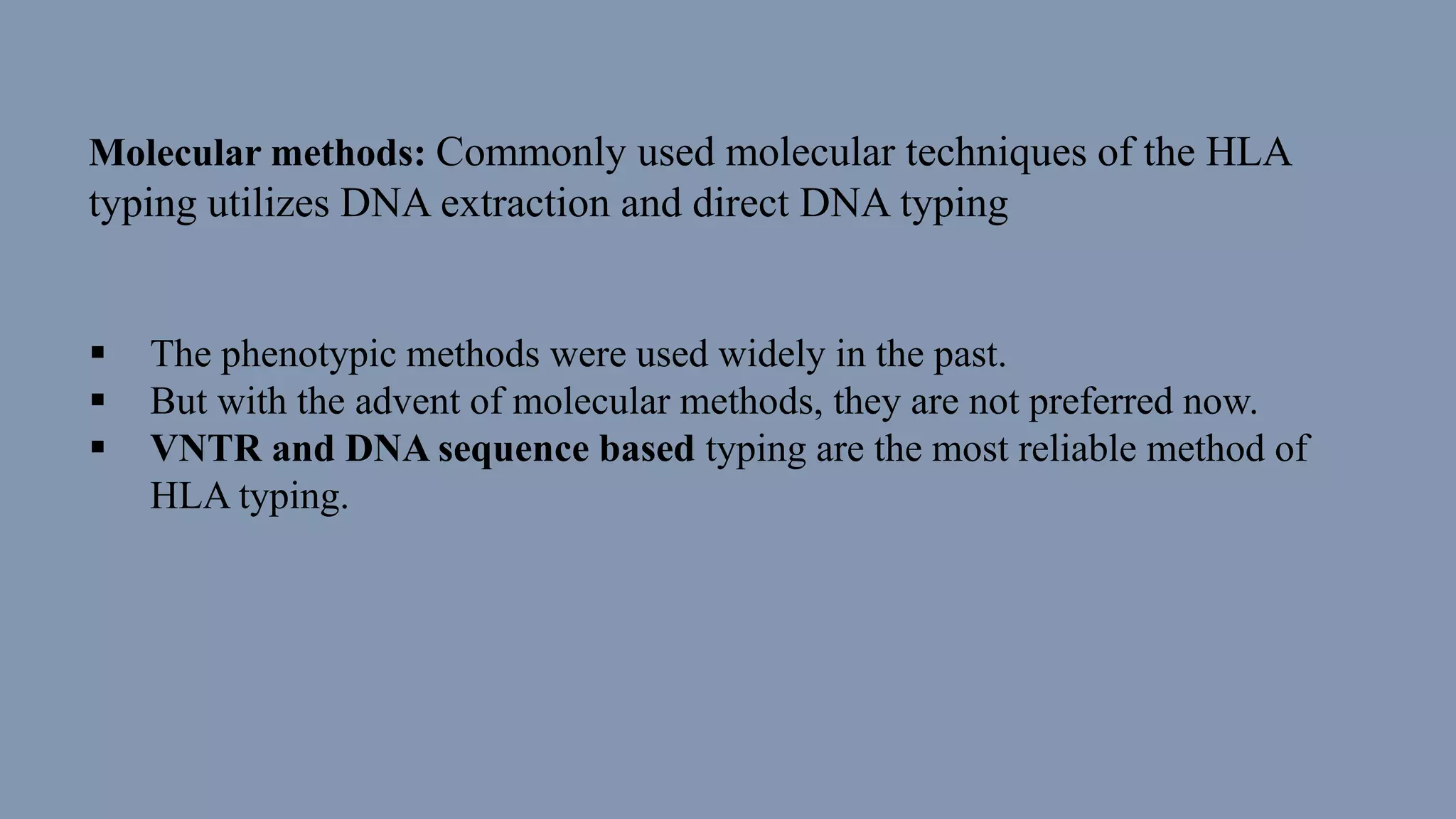 Hla typing and its role in tissue transplantation | PPTX