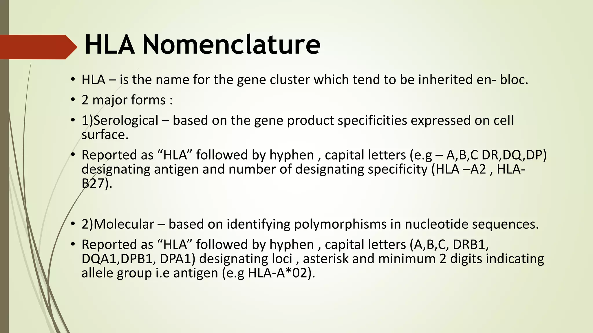 HLA Typing, Role in kidney transplant.pptx