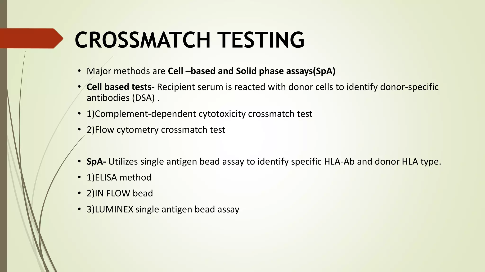 HLA Typing, Role in kidney transplant.pptx