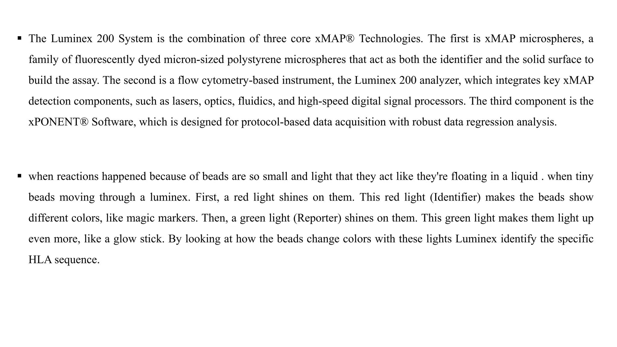 HLA typing SSO method using xMAP Technology. | PPTX