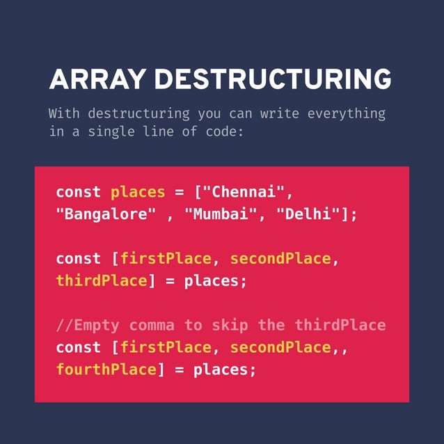 Destructuring in JavaScript | PDF